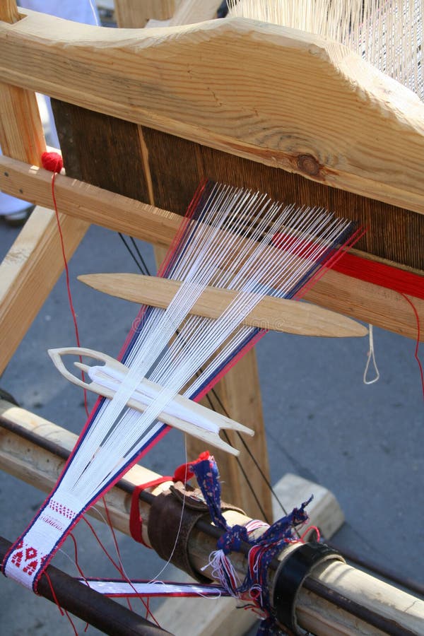 The Russian National Machine Tool of the Weaver Stock Photo - Image of ...