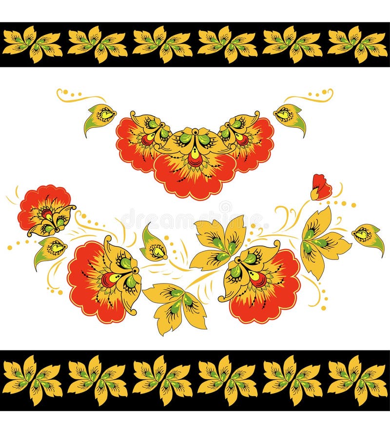 Russian national pattern stock vector. Illustration of pattern - 40369752