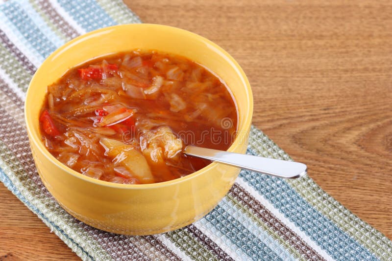 Russian National Soup (borscht) Stock Photo - Image of spoon, heat ...