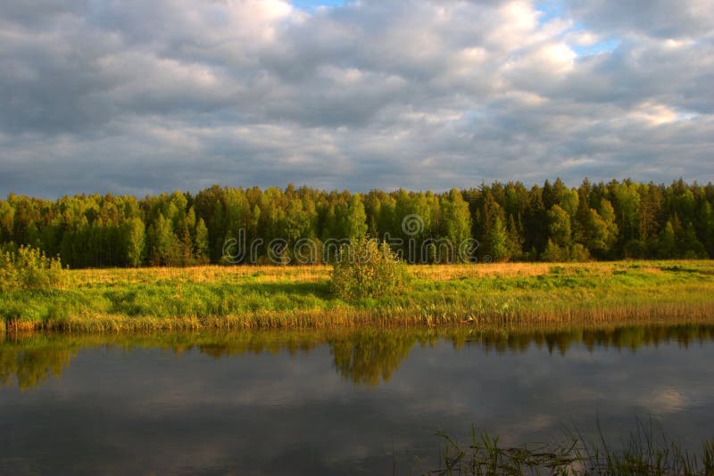 Russian nature stock photo. Image of landscape, sunset - 7296462