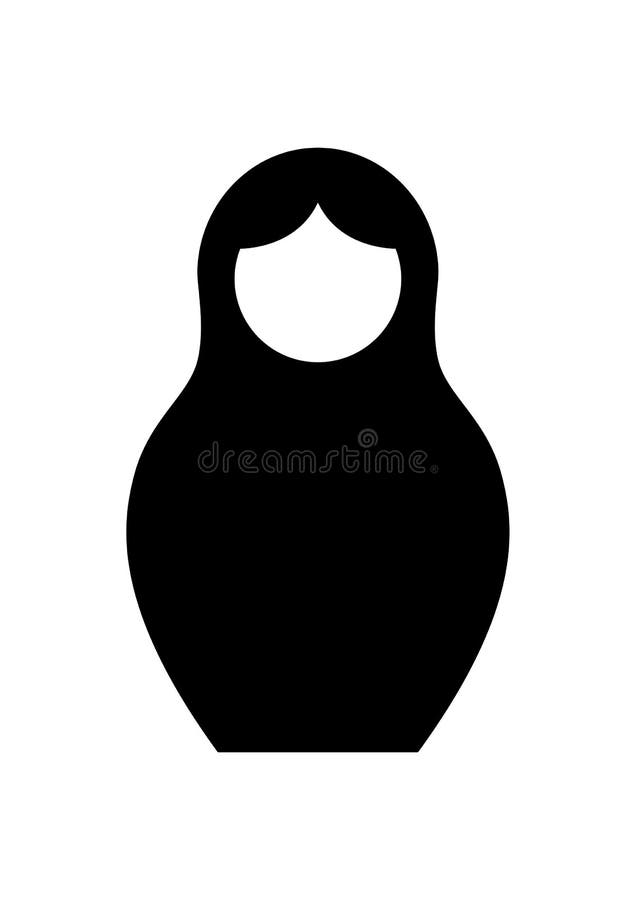Russian Nesting Doll Matrioshka, Icon Symbol of Russia, Isolated Stock ...