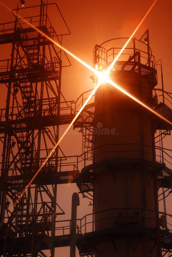 Russian Oil and Gas Industry. the Refining Factory Stock Image - Image ...