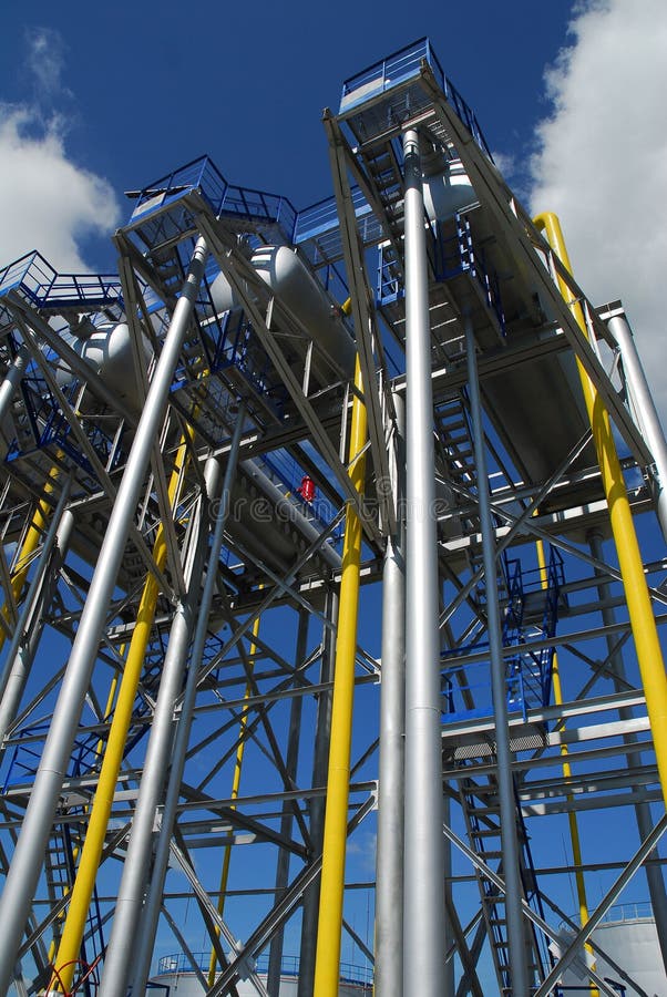 Russian Oil Production. Rigs on the Oilfield Stock Image - Image of ...