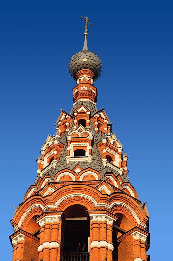 Russian Orthodox Bell Tower Stock Image - Image of location, church ...