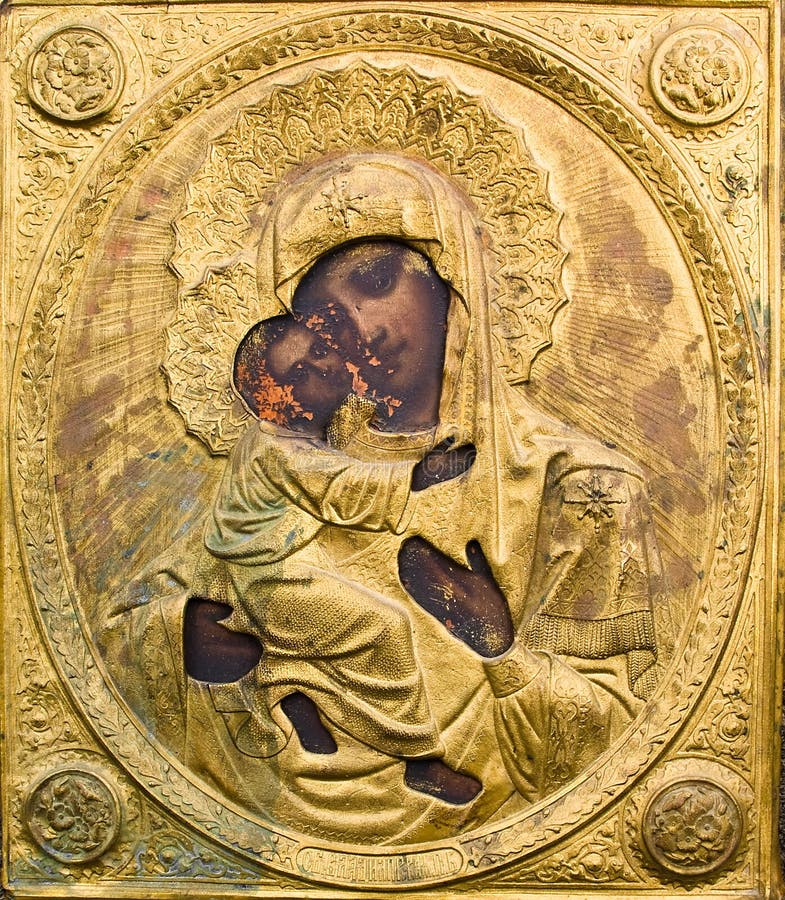 Russian Orthodox Icon stock image. Image of russia, gilded - 8331219