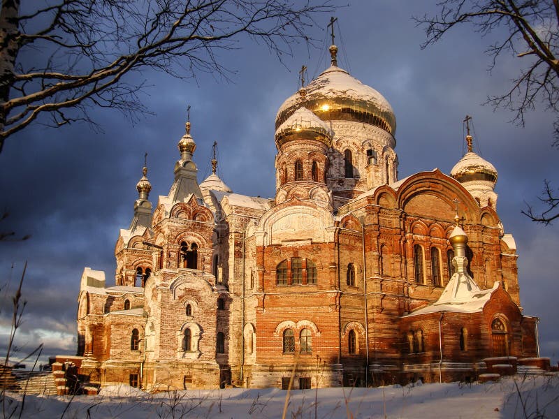 Russian Orthodoxy Monastery Stock Image - Image of christianity, brick ...