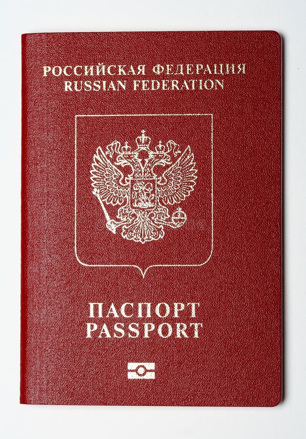 Russian passport stock photo. Image of white, isolated - 18728028