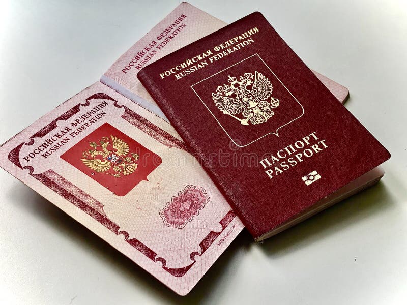 Russian Passport editorial stock photo. Image of documents - 193885903