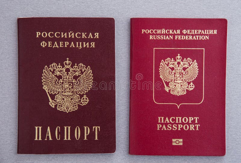 Russian passports stock photo. Image of federation, ticket - 88042876