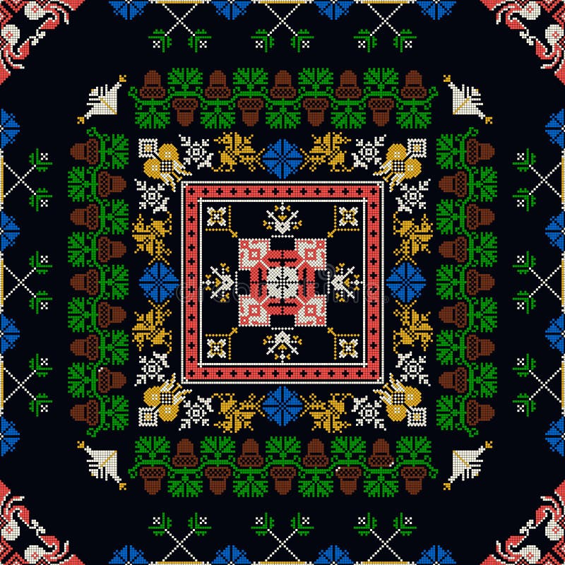 Russian pattern 63 stock vector. Illustration of ethnic - 224428281