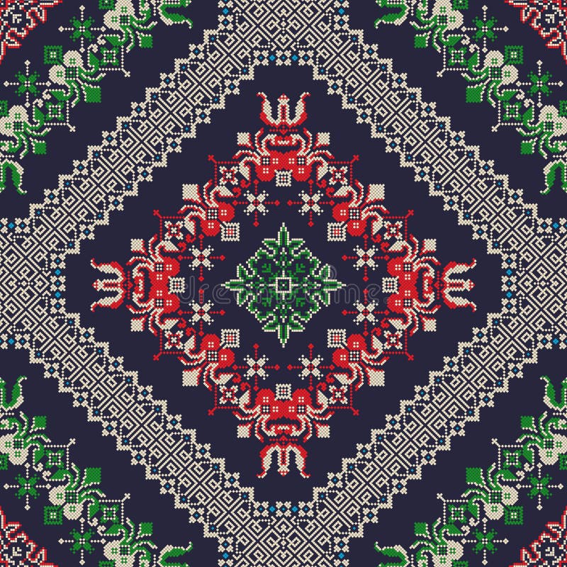 Russian pattern 85 stock vector. Illustration of abstract - 224544952