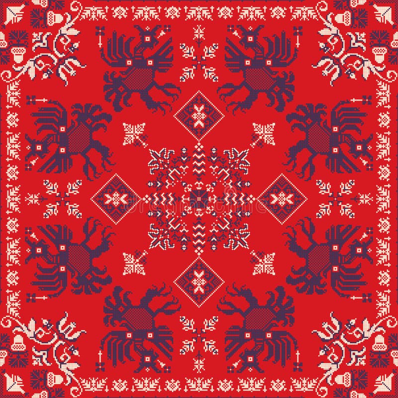 Russian pattern 63 stock vector. Illustration of ethnic - 224428281