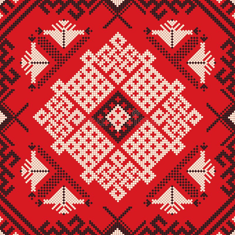 Russian pattern 75 stock vector. Illustration of plate - 224544908