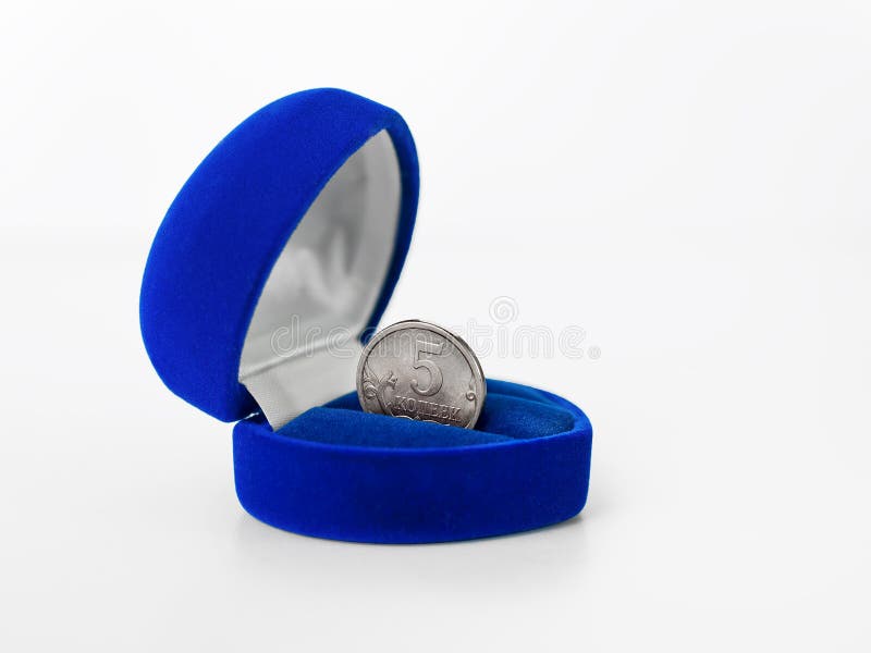 Russian Penny on White Background Stock Image - Image of isolated ...