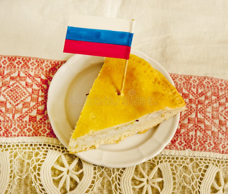 Russian pie stock photo. Image of food, national, decoration - 68095536