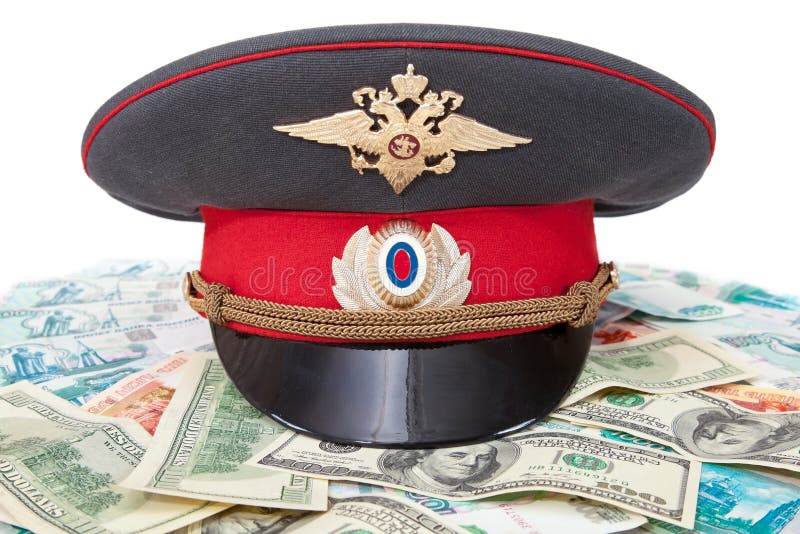 Russian Police Officer Hat stock photo. Image of department - 4174368