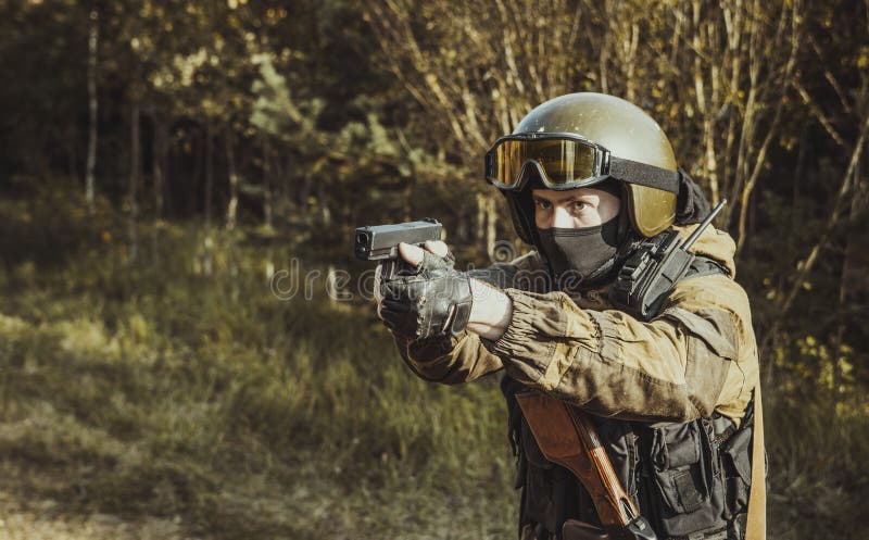 Russian Police Special Force Stock Image - Image of milsim, operator ...