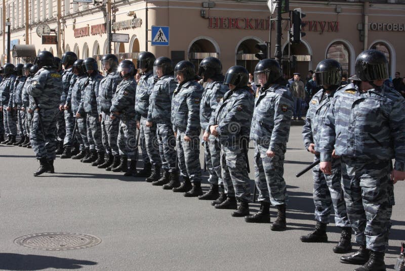 Russian Police, Special Squad (OMON) Editorial Stock Image - Image of ...