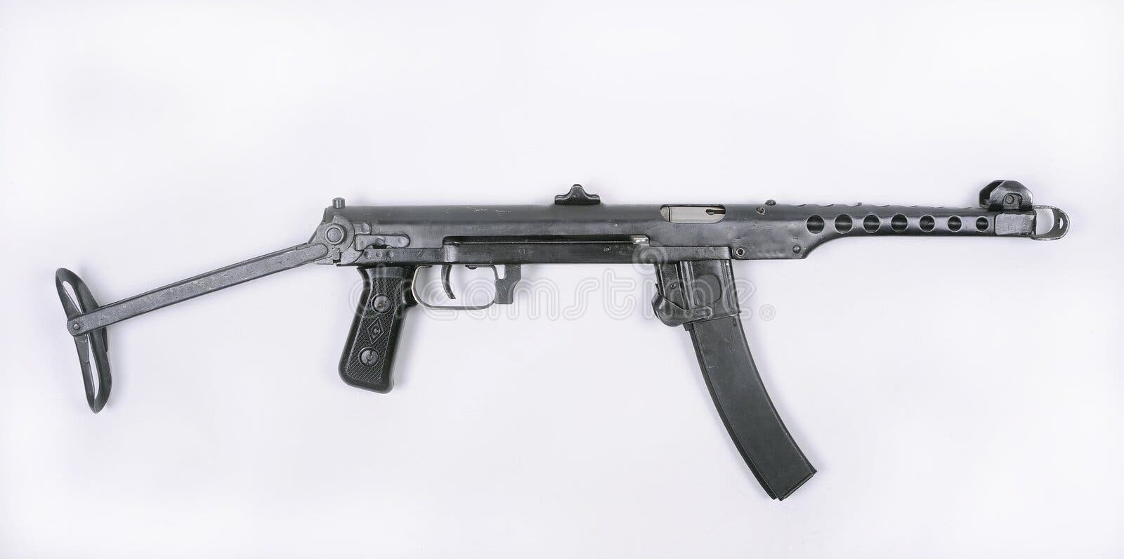 PPSh-41 with Drum Magazine in the `winter` Installation Stock Photo ...