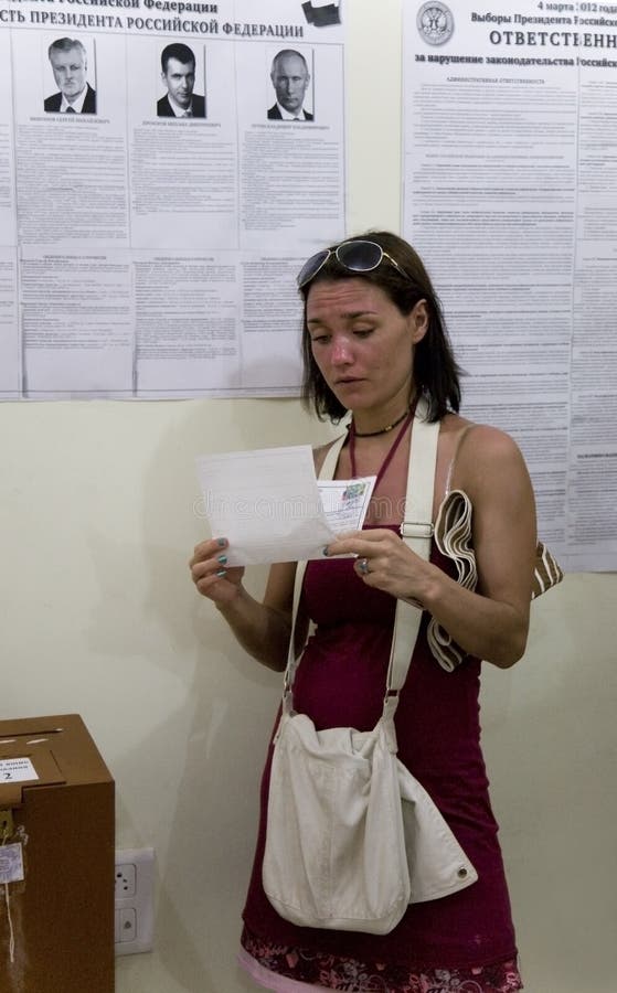 Russian Prezident Election Ballot Station Editorial Stock Photo - Image ...