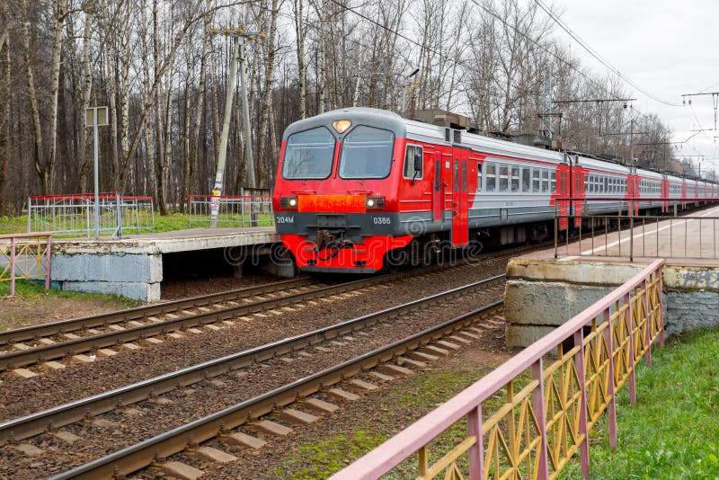Russian Railways Commuter Electric Train Editorial Photography - Image ...