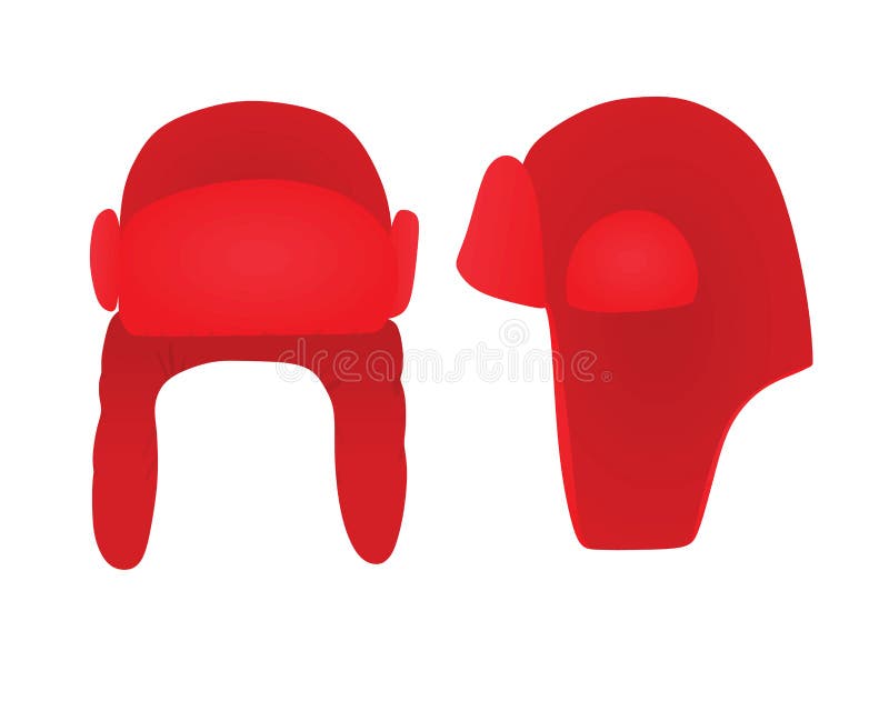 Russian Red Hat, Front and Side View Stock Vector - Illustration of ...