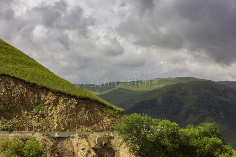 Russian Region, Chechen Republic, Caucasus Mountains Stock Image ...