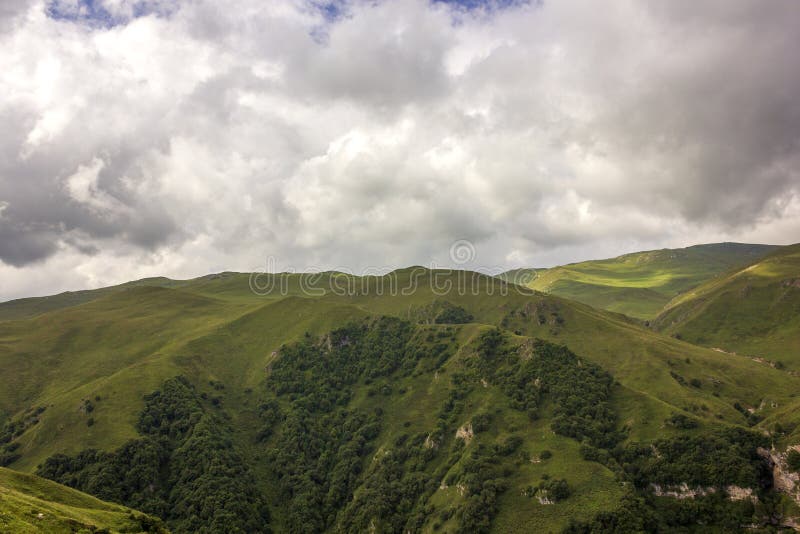 Russian Region, Chechen Republic, Caucasus Mountains Stock Image ...