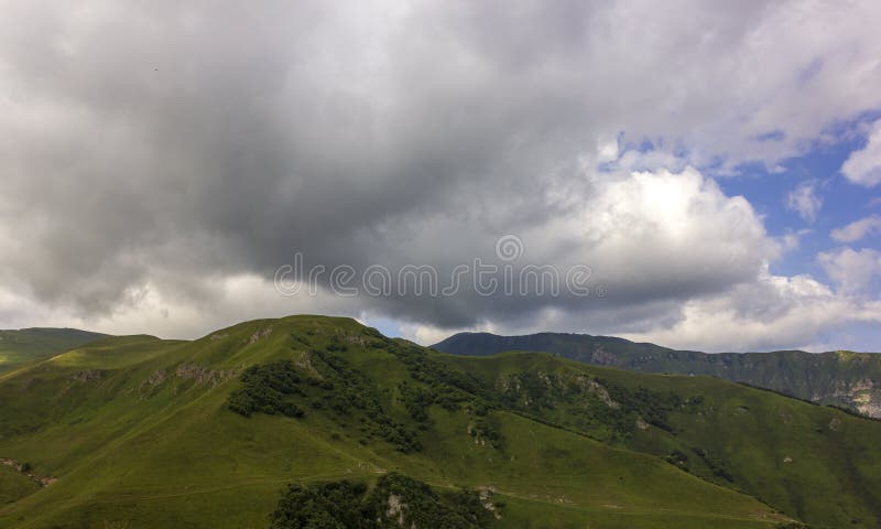 Russian Region, Chechen Republic, Caucasus Mountains Stock Image ...