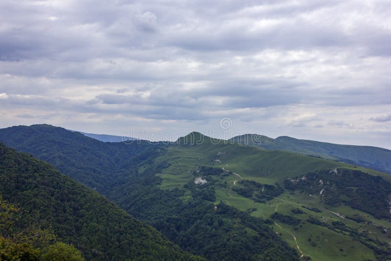 Russian Region, Chechen Republic, Caucasus Mountains Stock Image ...