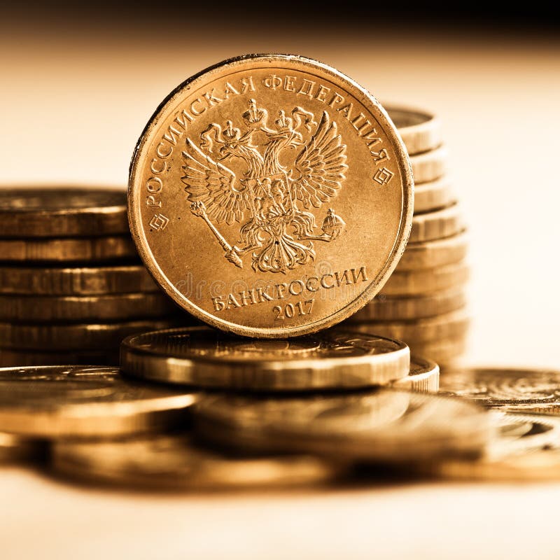 The Russian rouble stock image. Image of debt, bank - 128359253