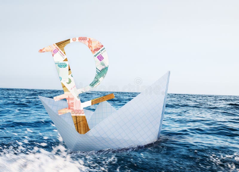 Russian ruble crisis stock image. Image of sanctions - 43513149