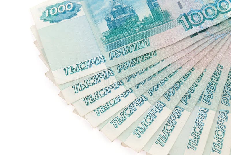 Russian rubles banknotes stock photo. Image of payment - 13419204