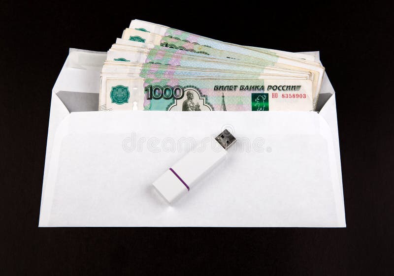 Russian Rubles and USB Drive Stock Photo - Image of cash, paying: 137114118