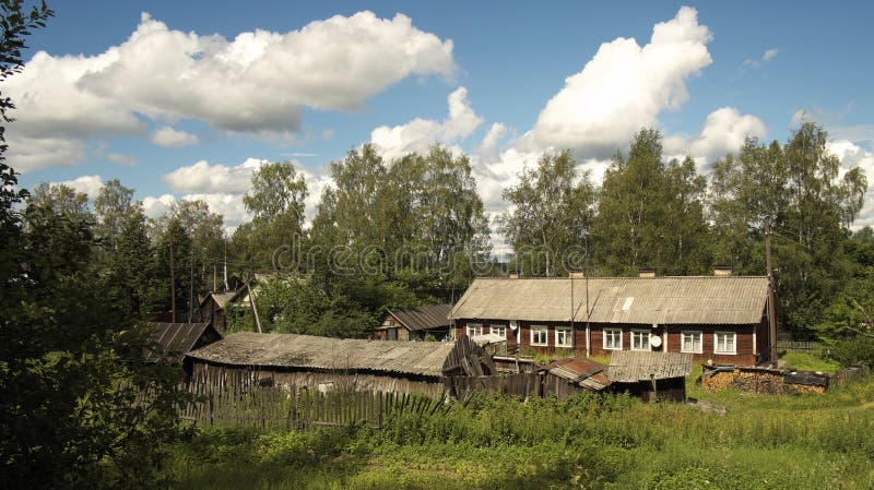 Russian rural house. stock image. Image of farm, nonurban - 38146413