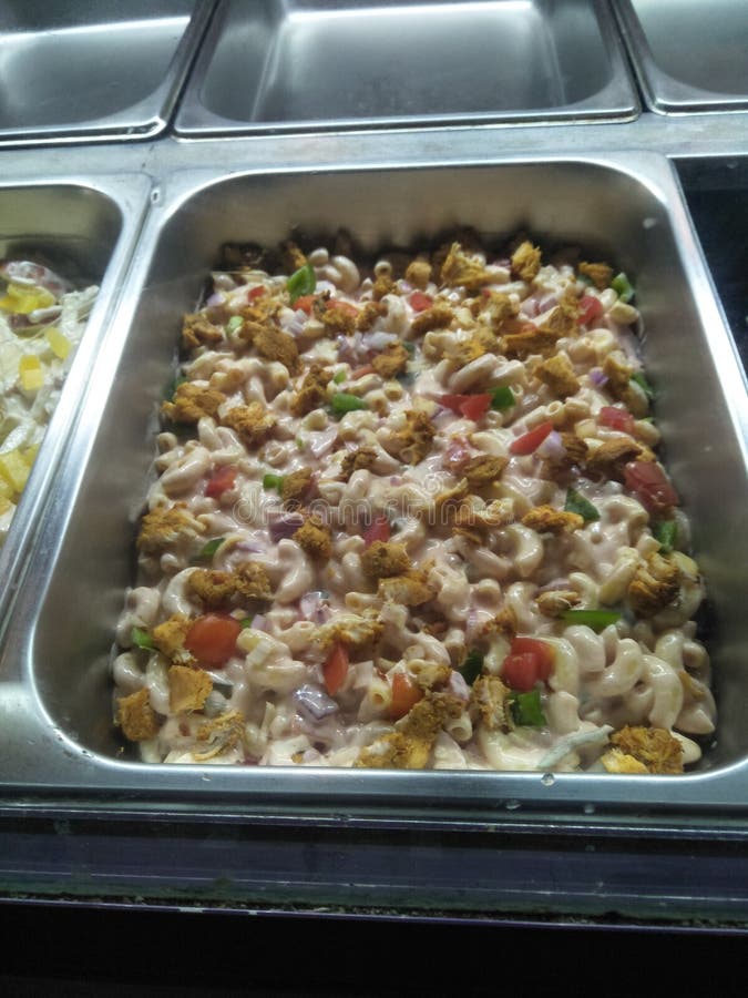 Russian salad plates stock image. Image of meat, fruit - 246207971