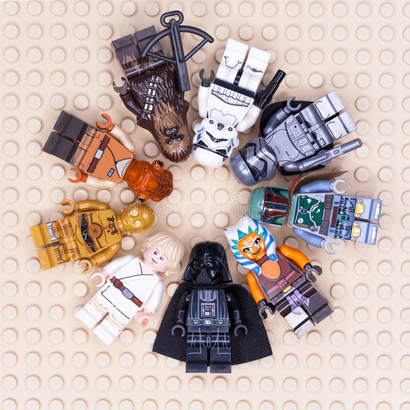 RUSSIAN, SAMARA - JANUARY 24, 2019. LEGO STAR WARS. Minifigures Star ...