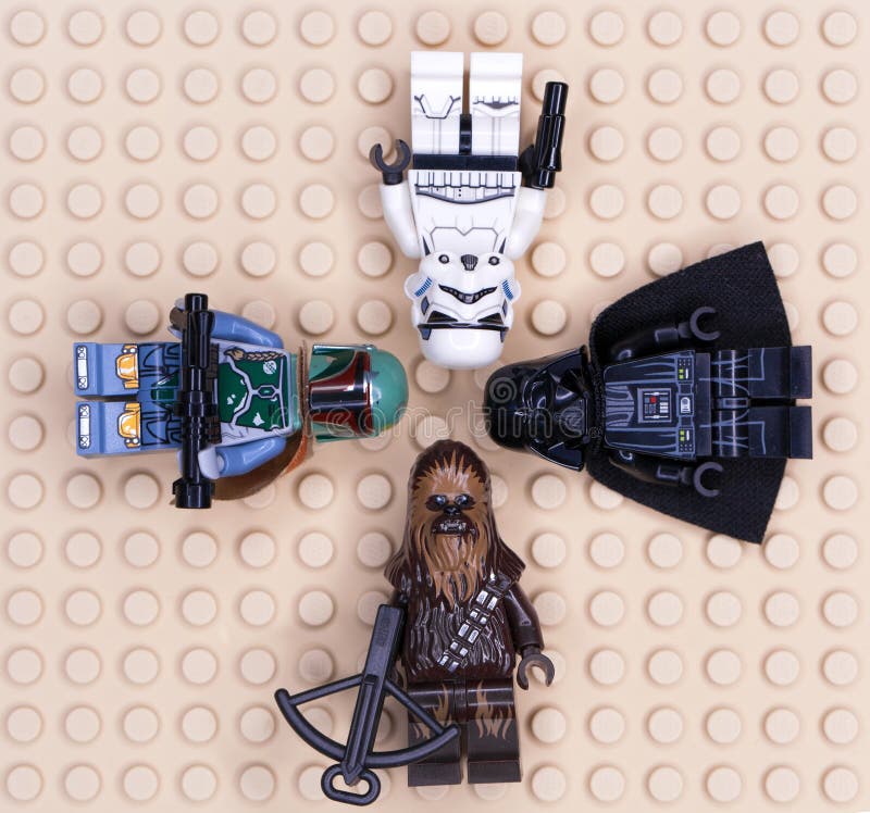 RUSSIAN, SAMARA - JANUARY 24, 2019. LEGO STAR WARS. Minifigures Star ...