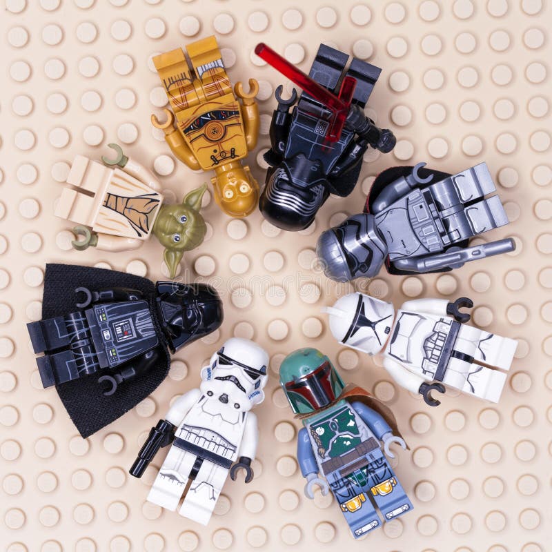 RUSSIAN, SAMARA - JANUARY 24, 2019. LEGO STAR WARS. Minifigures Star ...