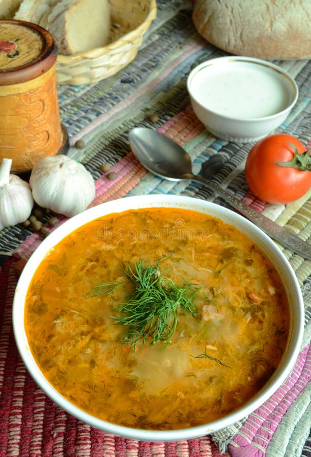 Russian Cabbage Soup - Shchi Stock Photo - Image of national, shchi ...