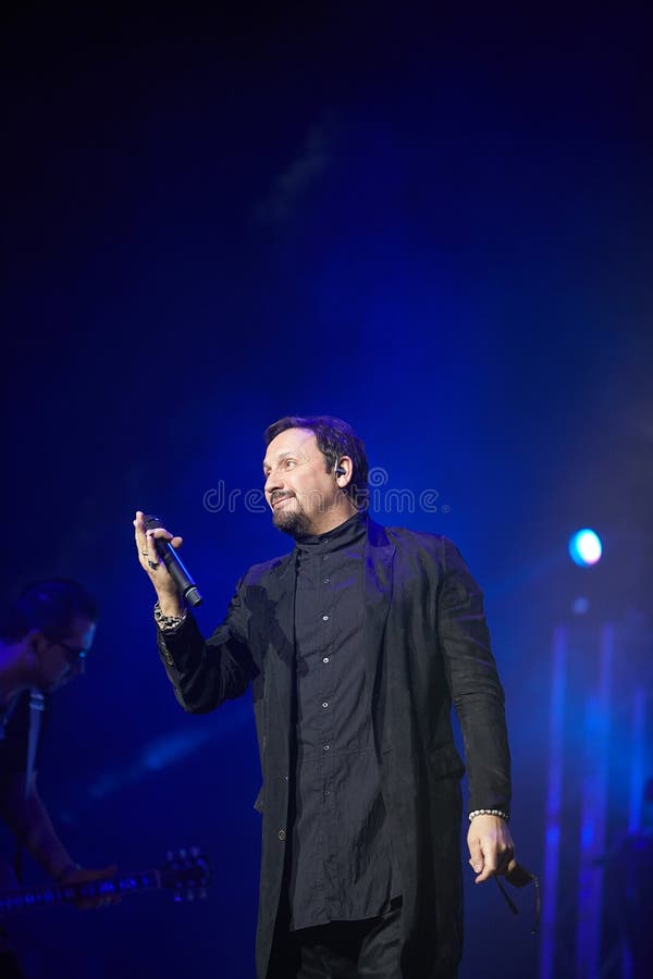Russian Singer Stas Mihailov Sings on Stage. Editorial Image - Image of ...