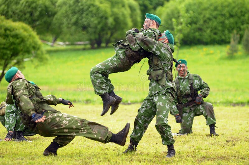 Russian Soldiers on the Demonstration Exercises Editorial Photo - Image ...