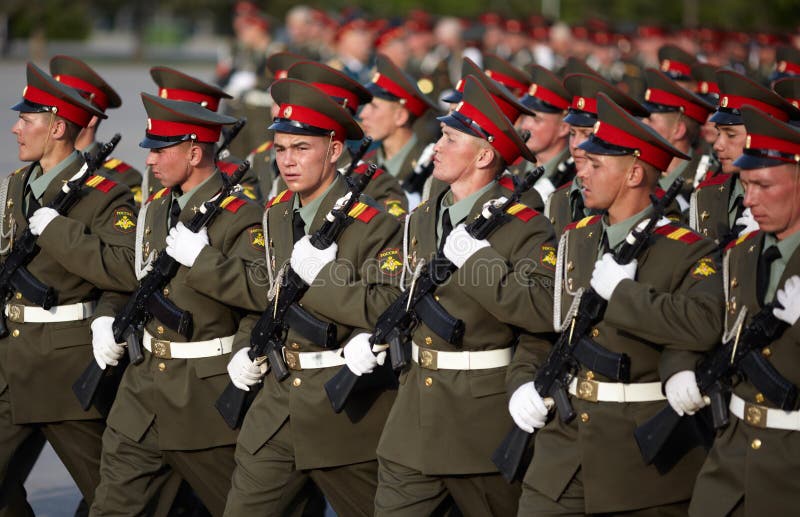 Russian Soldiers-reenactors Editorial Stock Photo - Image of battle ...