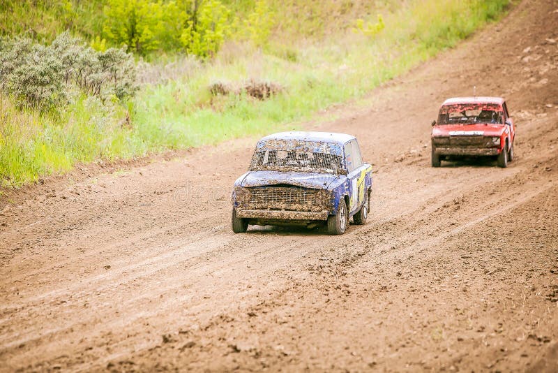 Russian car rally racing stock image. Image of flying - 68288443