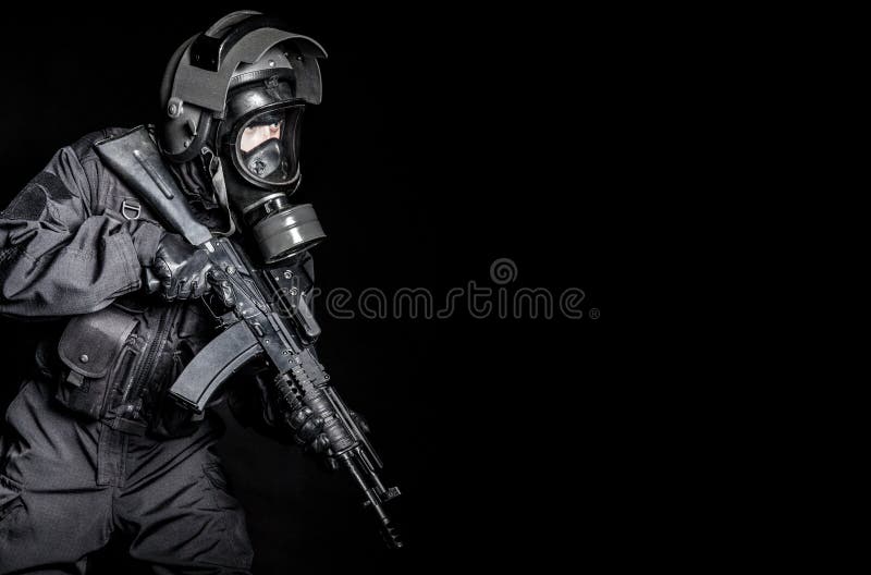 Russian special forces stock photo. Image of rifle, police - 52512062