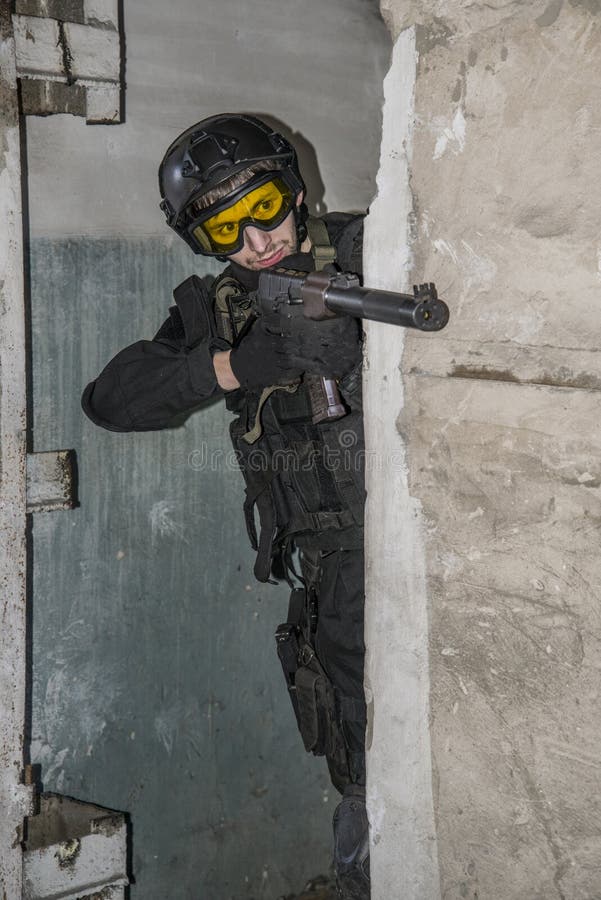 Russian Special Forces Training at a Military Training Ground. Stock ...