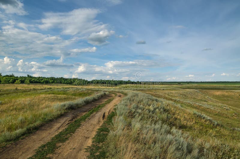 Russian steppe stock photo. Image of environment, ecology - 105160934
