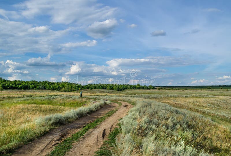 Russian Steppe Near Saratov Stock Photo - Image of ecology ...