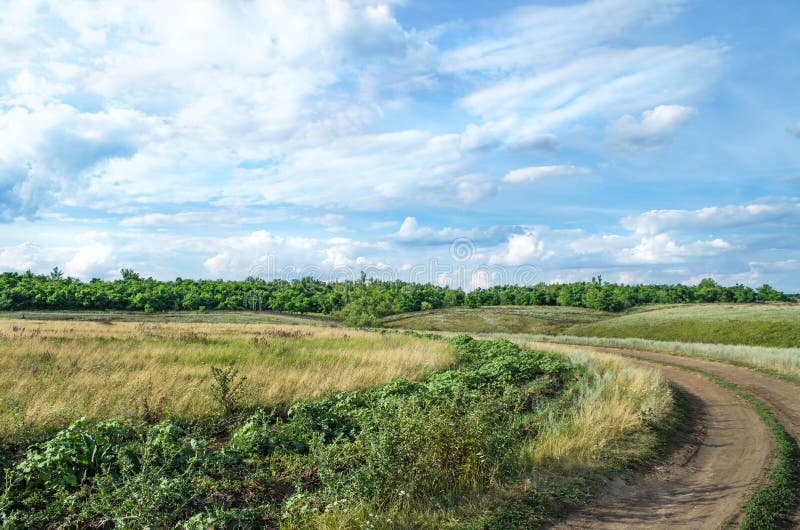 Russian steppe stock image. Image of grazing, scenery - 109741847