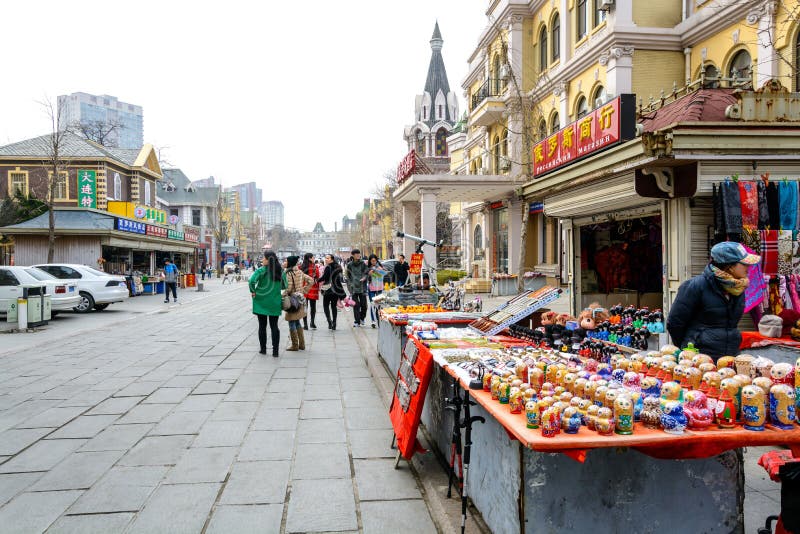 Russian Street and Architecture in Dalian,China Editorial Image - Image ...